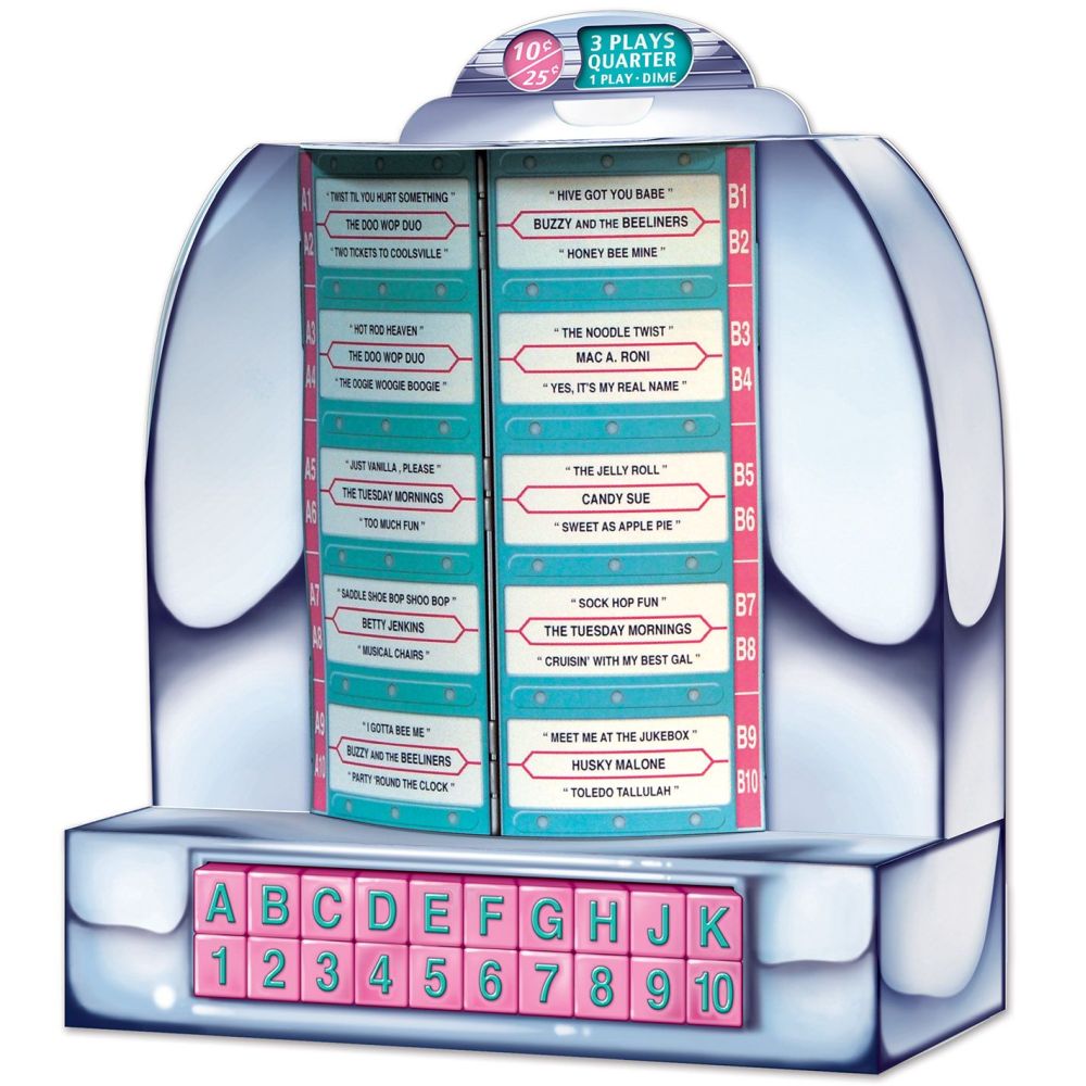 Tabletop Cardboard Jukebox: Party at Lewis Elegant Party Supplies ...