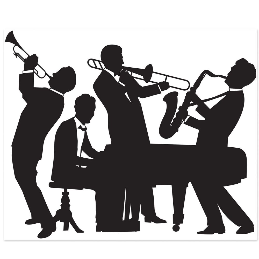 Jazz Band Giant Insta Wall Mural Backdrop: Party at Lewis Elegant Party ...