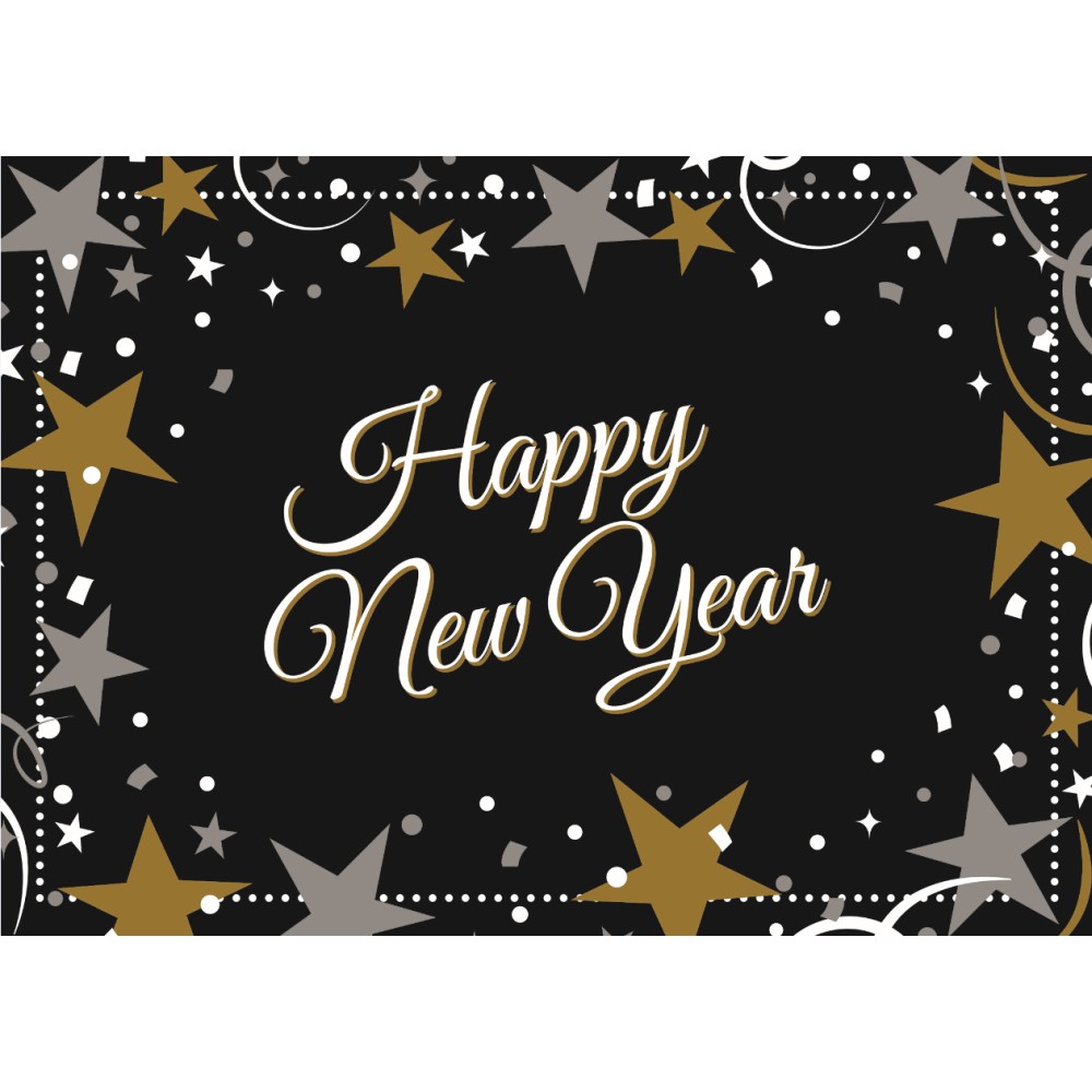 Seasonal Occasions Happy New Year Paper Placemats: Party at Lewis ...