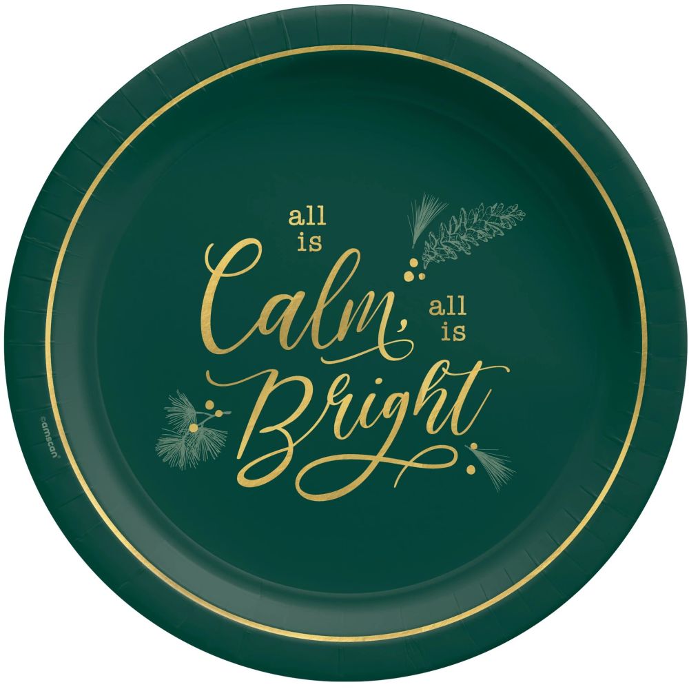 Calm & Bright 10.5-inch Metallic Plates: Party at Lewis Elegant Party ...
