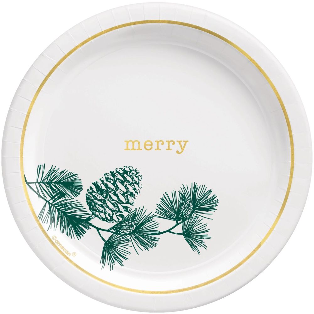 Calm & Bright 7-inch Metallic Plates: Party at Lewis Elegant Party ...