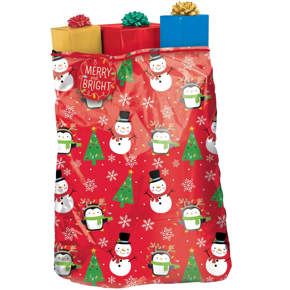 Snowy Friends Super Giant Plastic Gift Sack: Party at Lewis Elegant ...