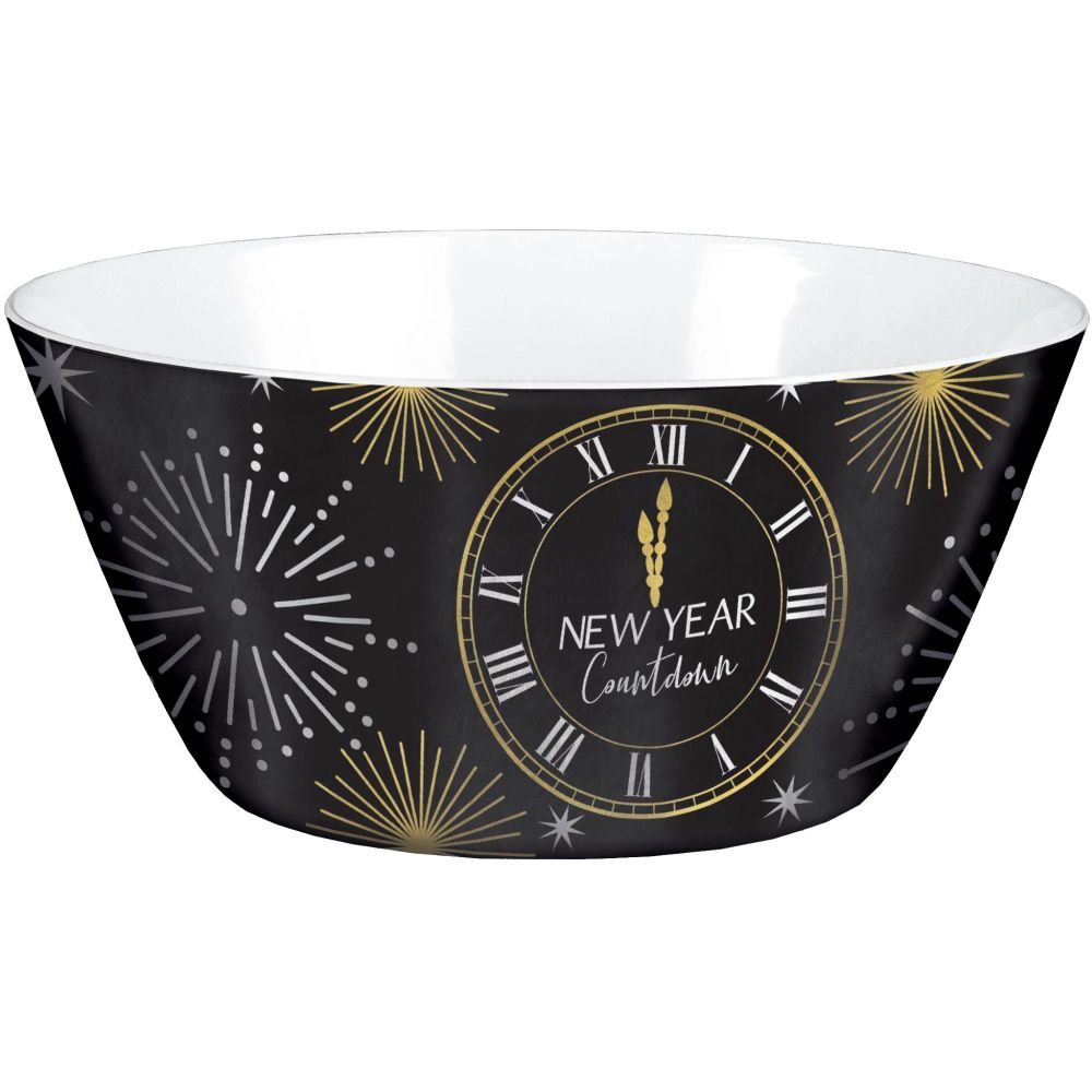 New Years 10-inch Melamine Serving Bowl: Party at Lewis Elegant Party ...