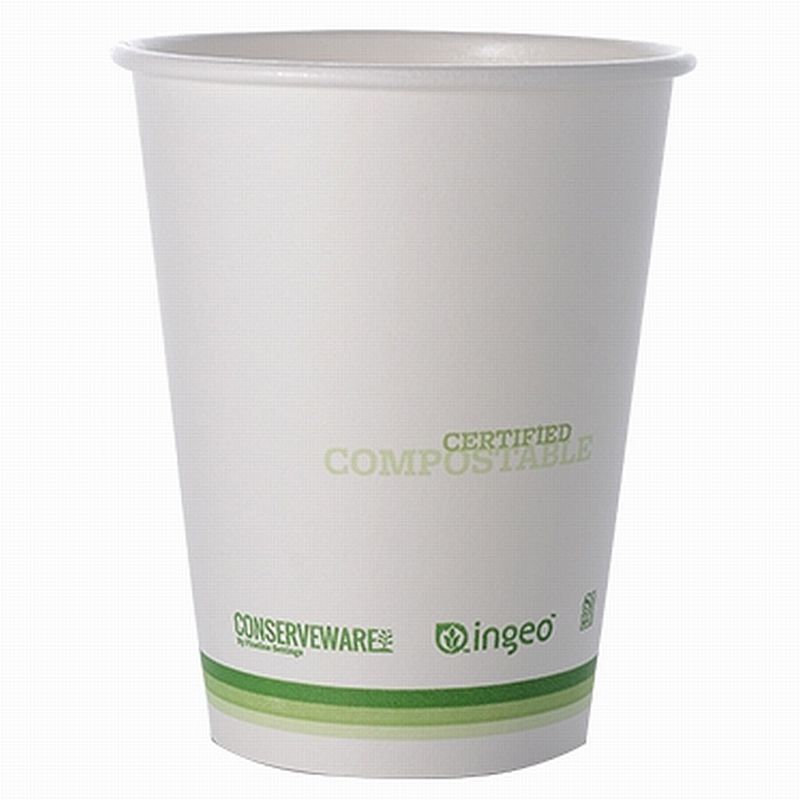 Conserveware 12 oz Compostable PLA Lined Hot Cups: Party at Lewis ...