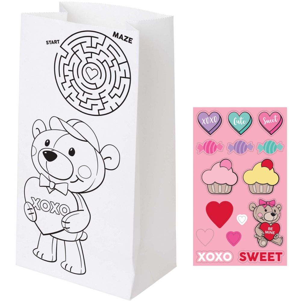 Valentine's Day Paper Activity Treat Bags: Party at Lewis Elegant Party ...