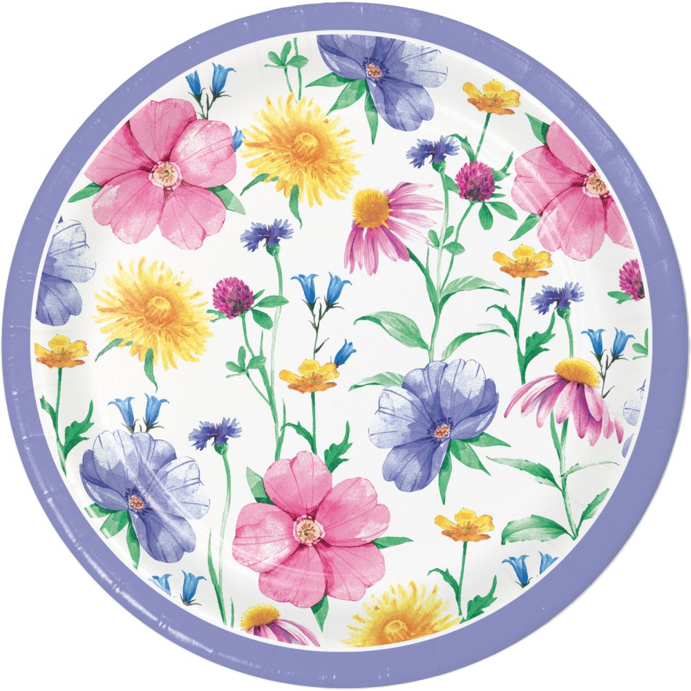 Bunny and Blooms 7-inch Plates: Party at Lewis Elegant Party Supplies ...