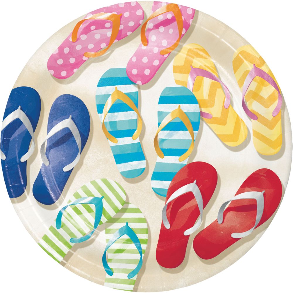 Beach Bum 7-inch Plates: Party at Lewis Elegant Party Supplies, Plastic ...
