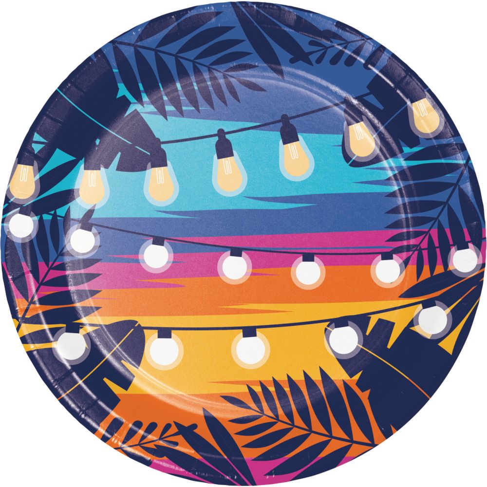 Sunset Sky 7-inch Plates: Party at Lewis Elegant Party Supplies ...