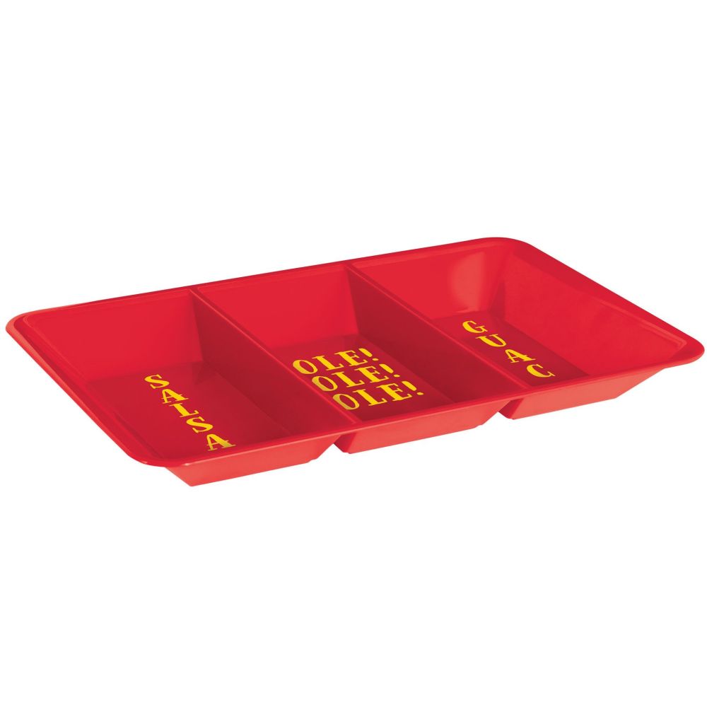 Fiesta 14-inch Plastic Compartment Tray: Party at Lewis Elegant Party ...