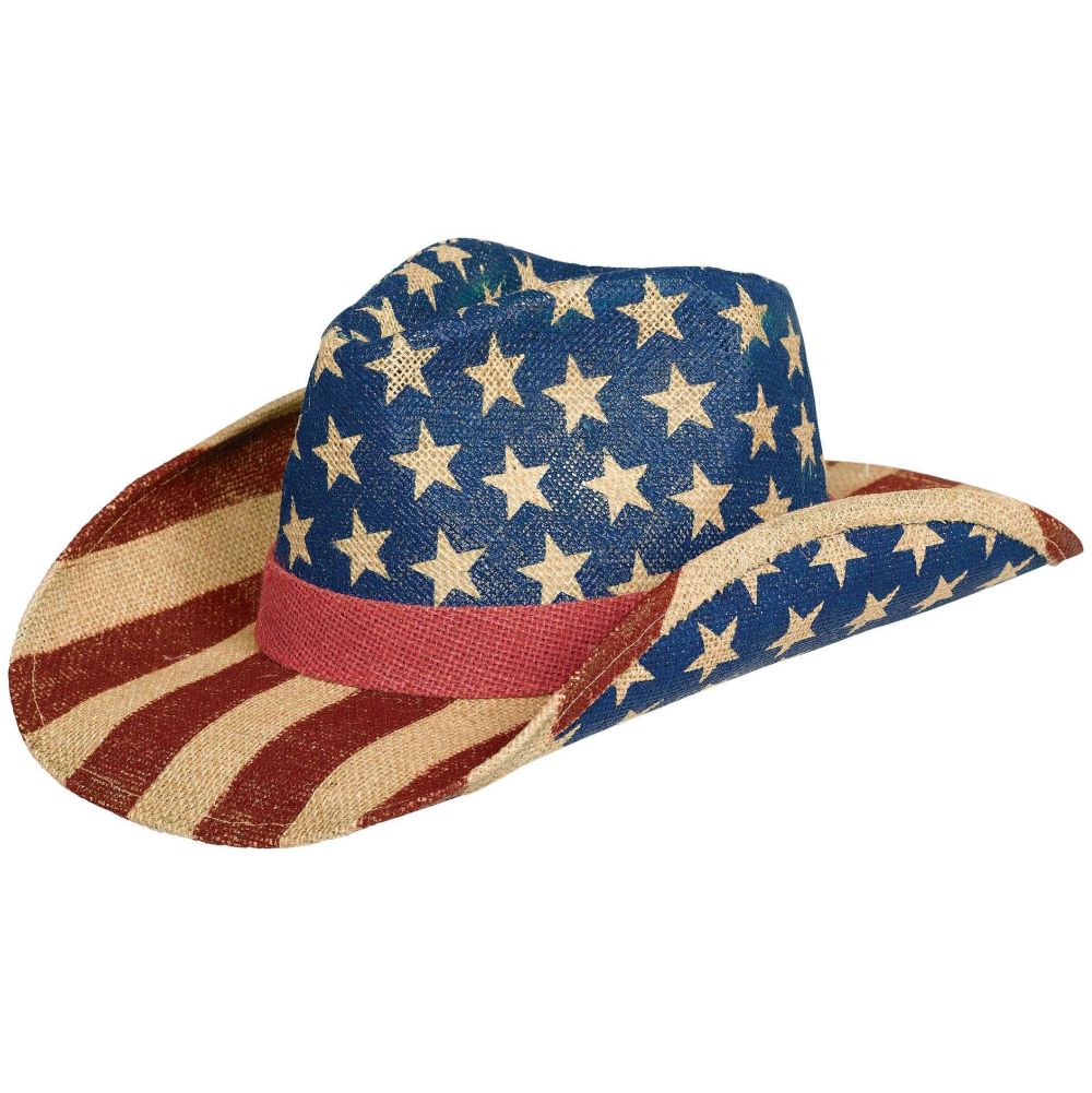 Patriotic Printed Cowboy Hat: Party at Lewis Elegant Party Supplies ...