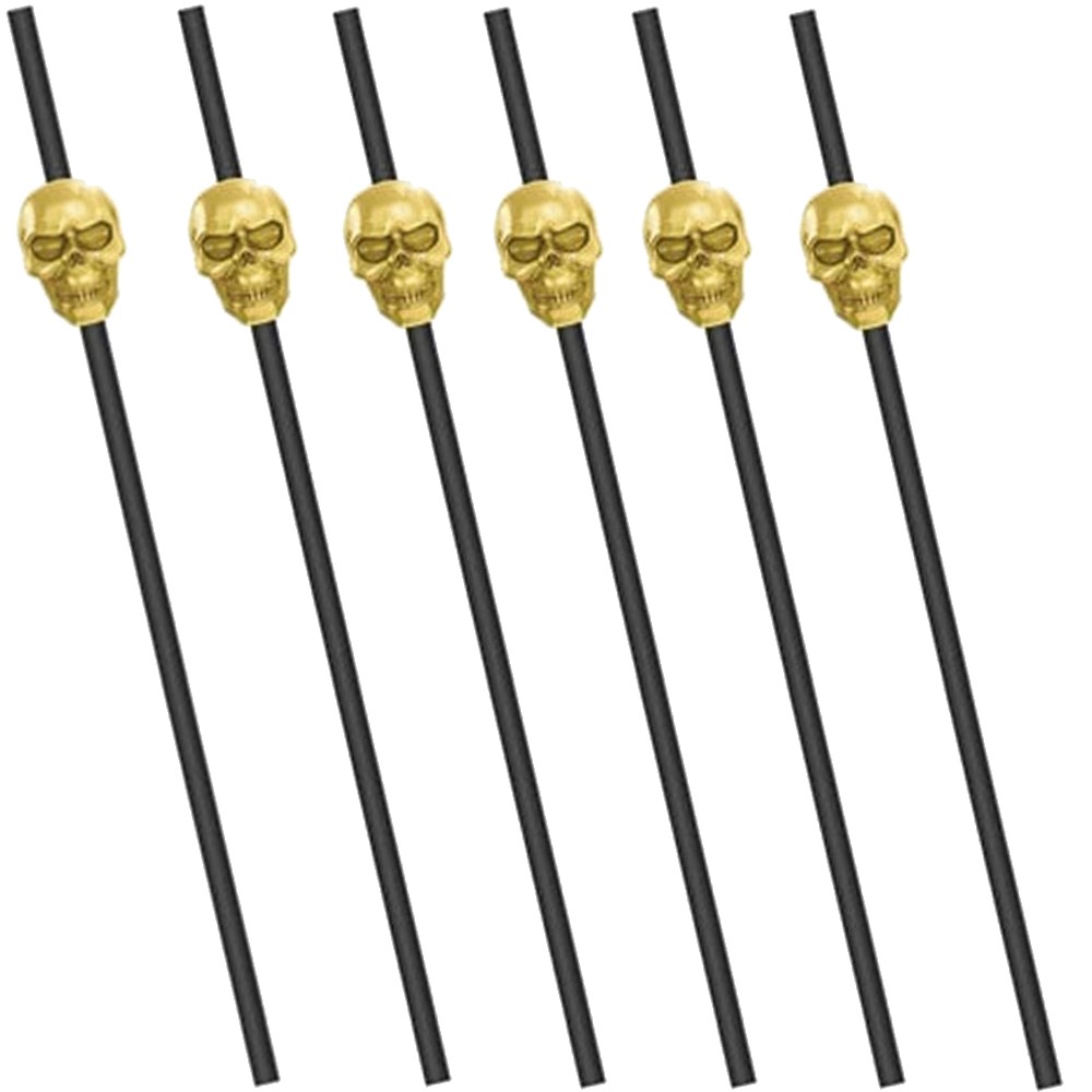 Skull Reusable Plastic Straws: Party at Lewis Elegant Party Supplies ...