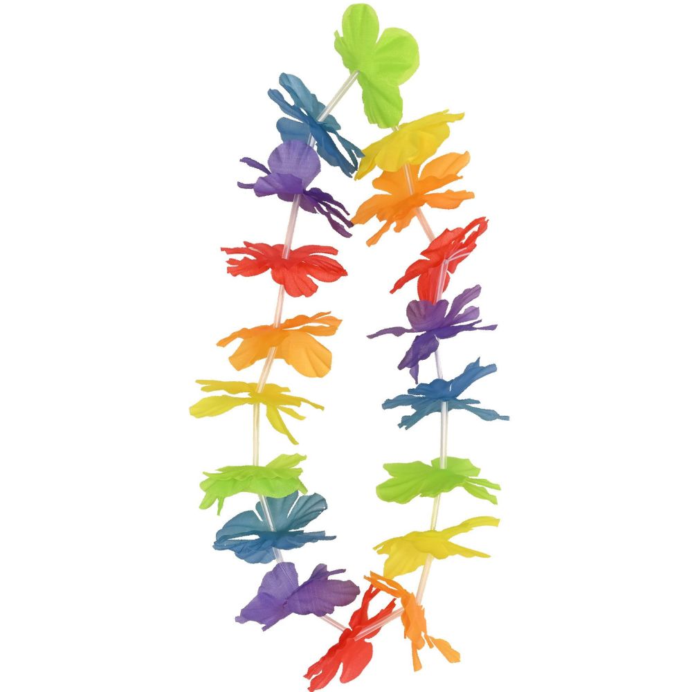 Rainbow Hawaiian Headband: Party at Lewis Elegant Party Supplies ...