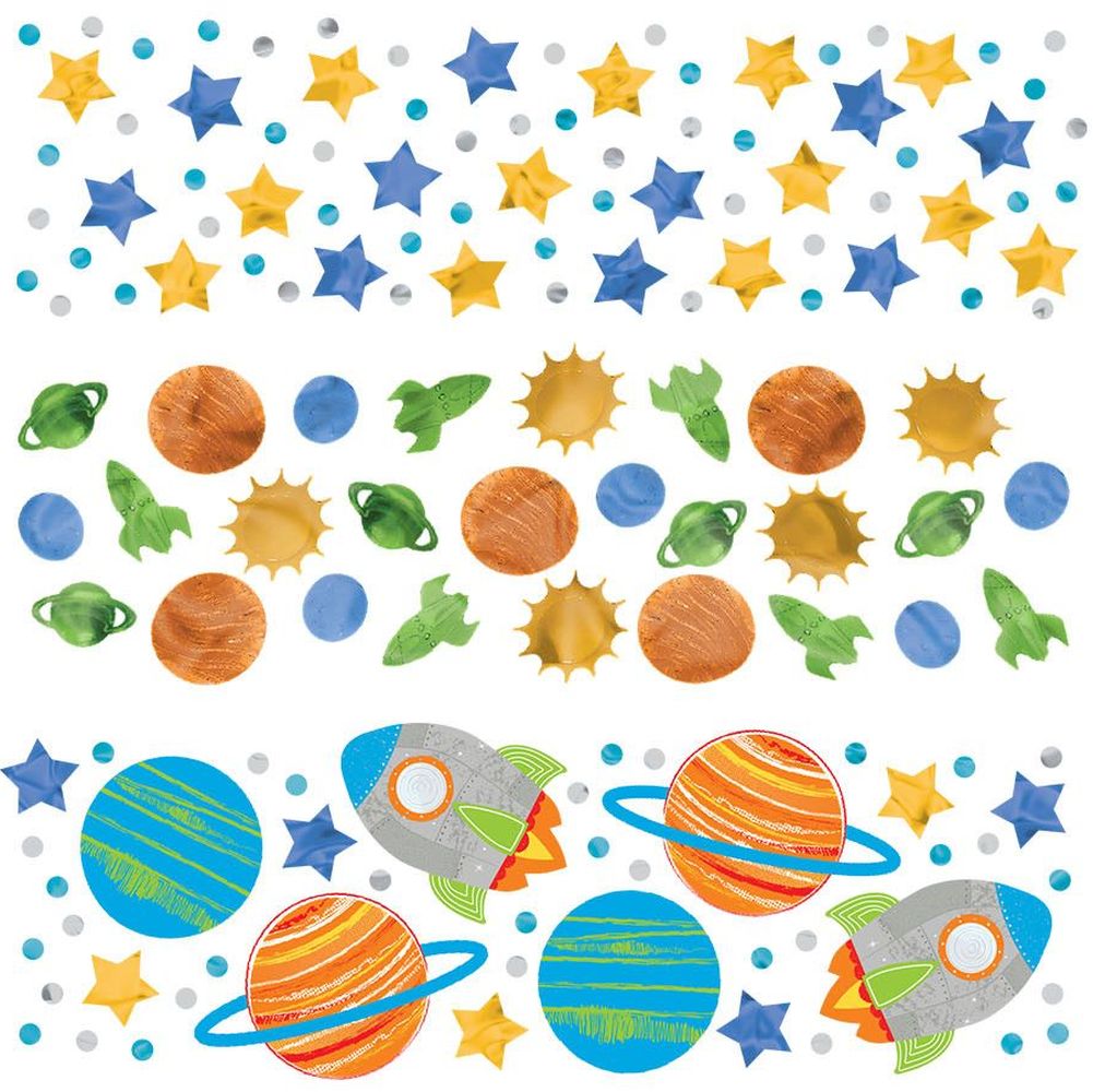 Space Blast Off 3 Mix Confetti: Party at Lewis Elegant Party Supplies ...