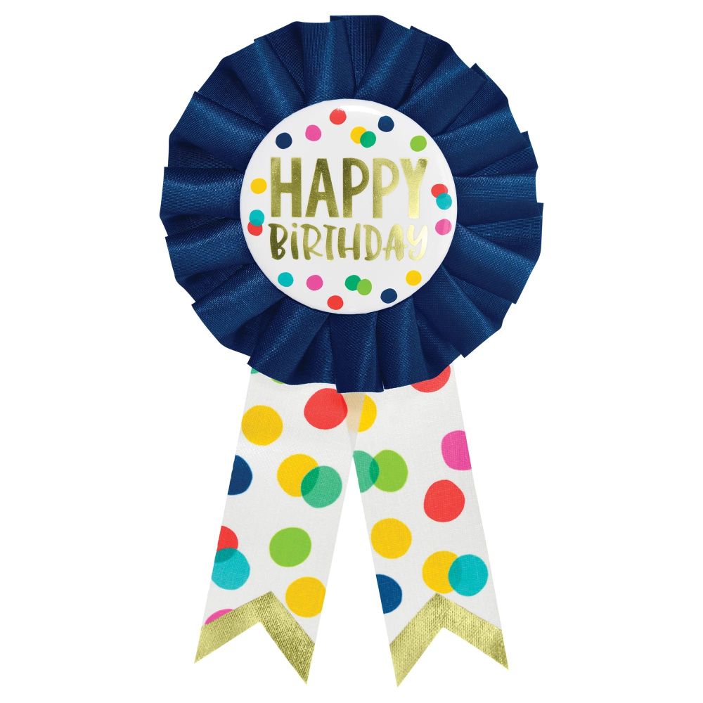 Happy Birthday Award Ribbon: Party at Lewis Elegant Party Supplies ...