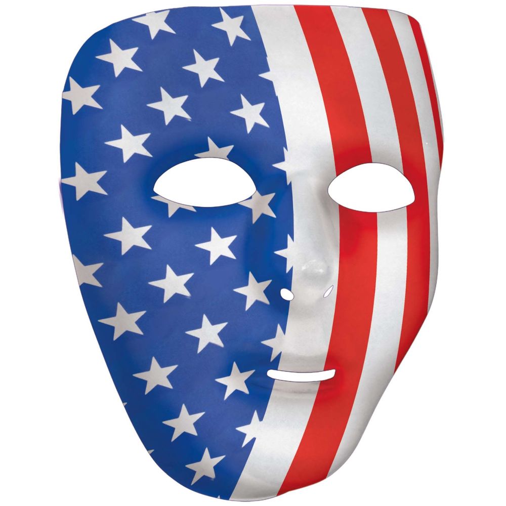 Red, White And Blue Full Face Mask: Party at Lewis Elegant Party ...