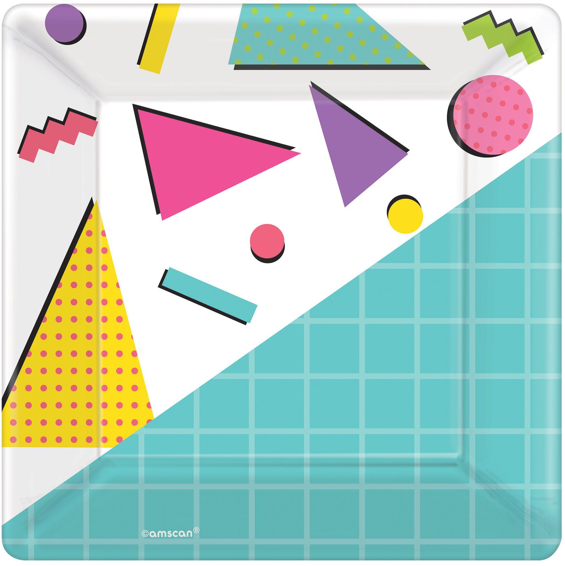 Awesome 80's 7-inch Plates: Party at Lewis Elegant Party Supplies ...