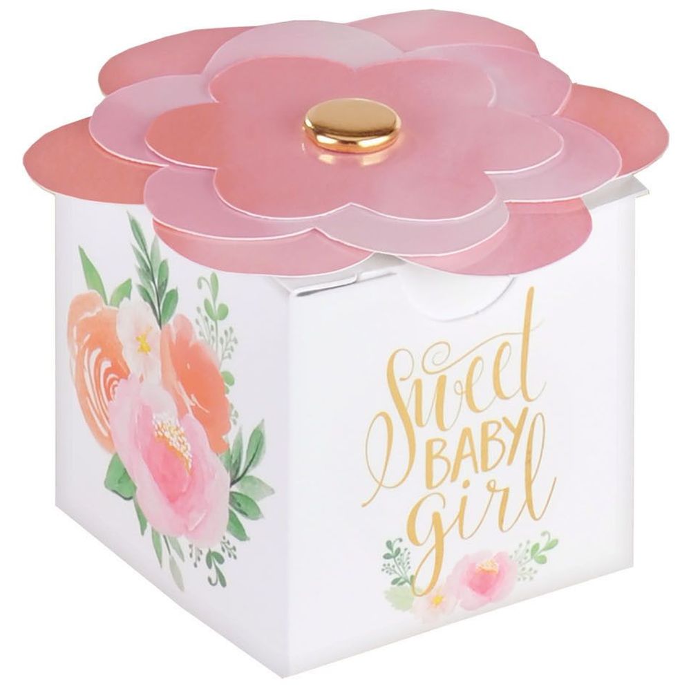 Floral Sweet Baby Girl Favor Boxes: Party at Lewis Elegant Party ...