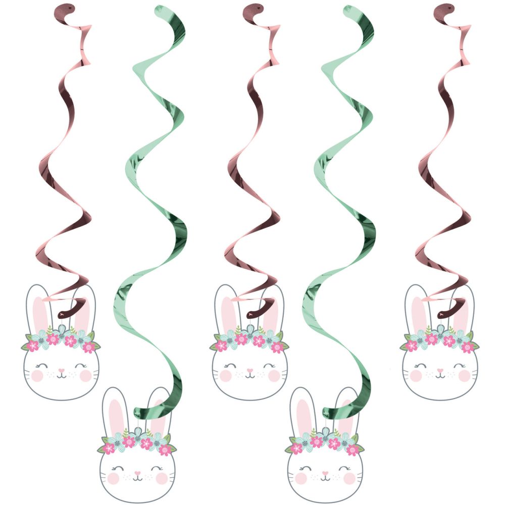 Birthday Bunny Hanging Dangler Decorations: Party at Lewis Elegant ...