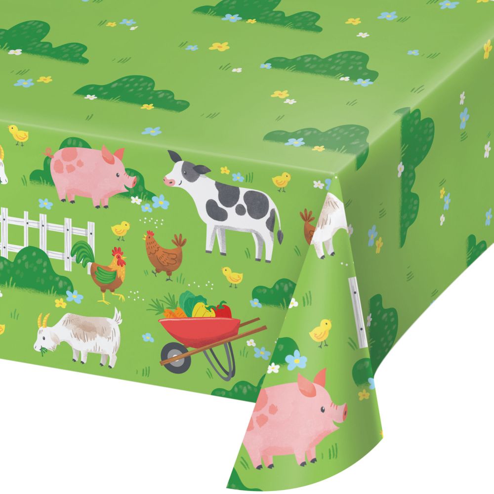 Farm Animals Paper Tablecloth: Party at Lewis Elegant Party Supplies ...