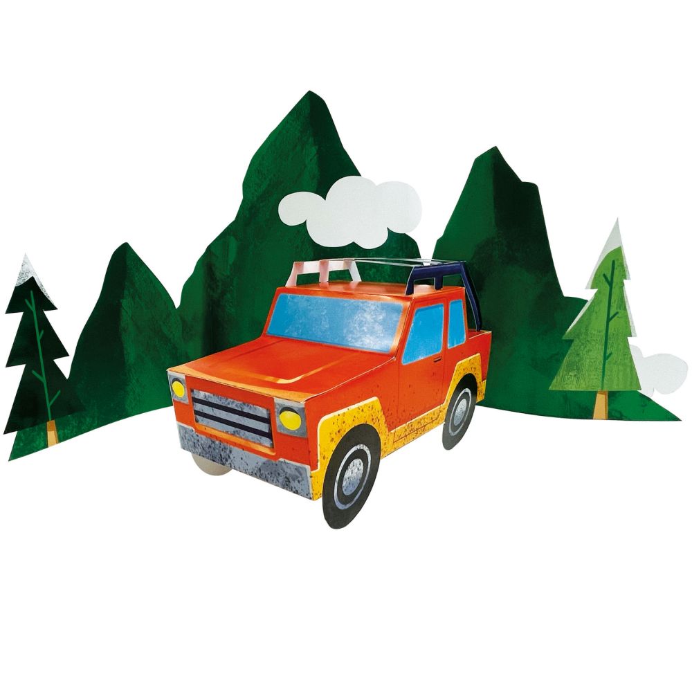 Outdoor Adventure 3-D Jeep Centerpiece with Backdrop: Party at Lewis ...