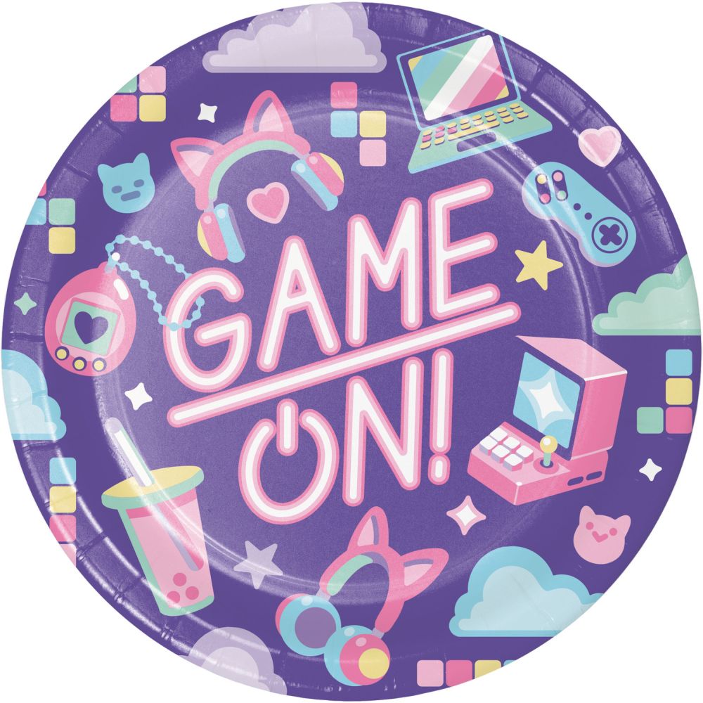 Digital Game 9-inch Plates: Party at Lewis Elegant Party Supplies ...