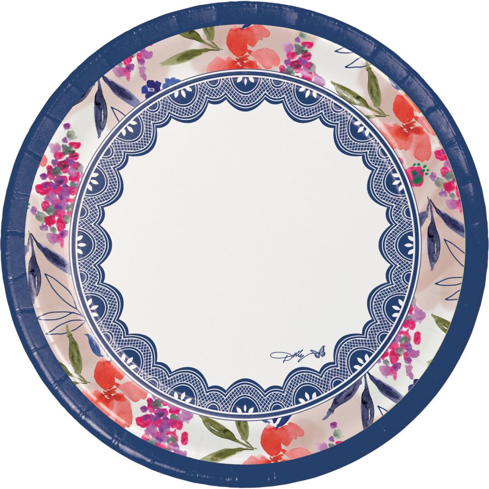 Dolly Celebrate Floral 10-inch Plates: Party at Lewis Elegant Party ...