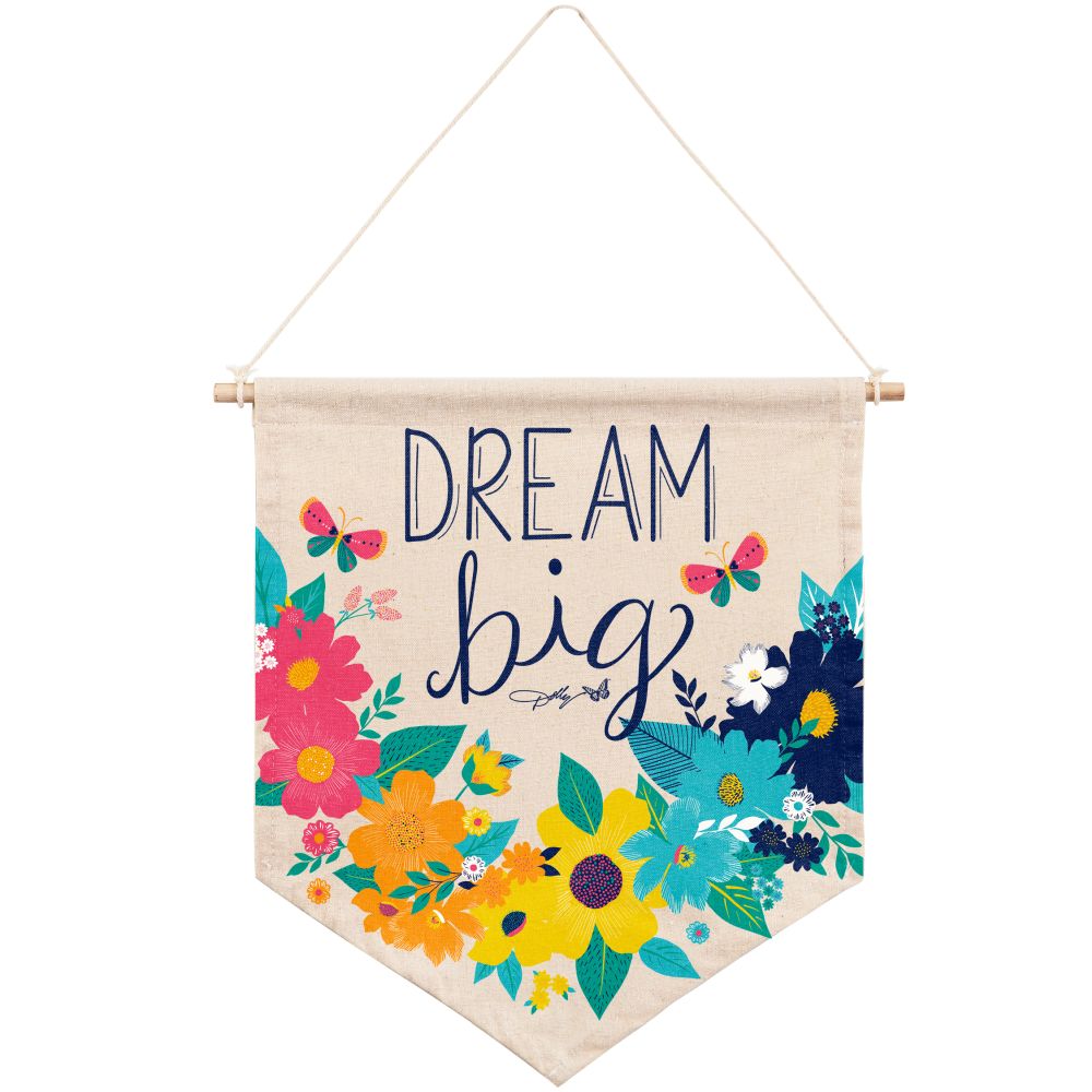 Dolly Dream Big Canvas Sign: Party at Lewis Elegant Party Supplies ...