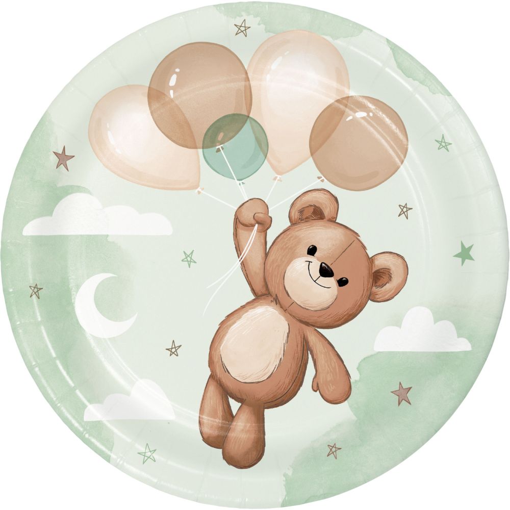 Teddy Bear Baby Shower 7-inch Plates: Party at Lewis Elegant Party ...