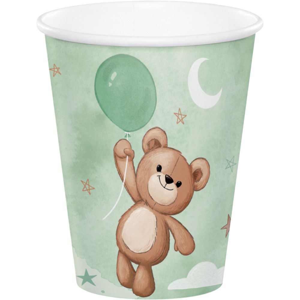 Teddy Bear Baby Shower 9 oz Hot/Cold Cups: Party at Lewis Elegant Party ...