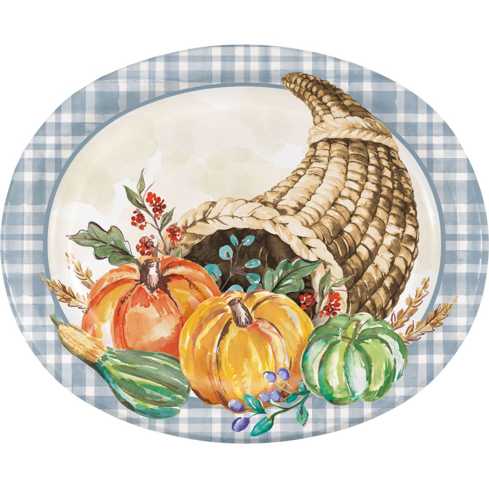 Decadent Cornucopia 12-inch Oval Plates: Party at Lewis Elegant Party ...