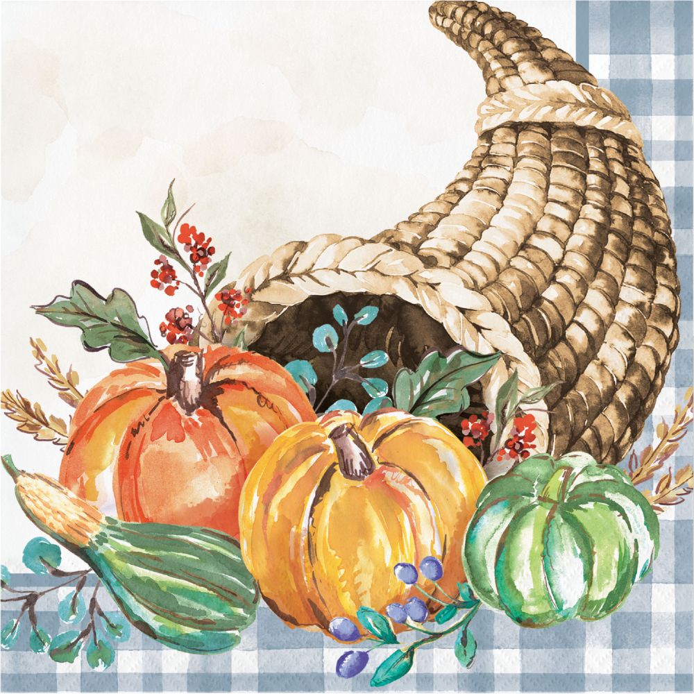 Decadent Cornucopia Lunch Napkins: Party at Lewis Elegant Party ...