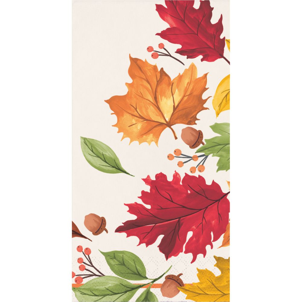 Fall Leaves 3-Ply Guest Dinner Napkins: Party at Lewis Elegant Party ...