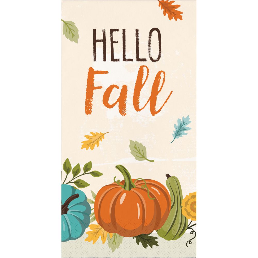 Hello Fall 3-Ply Guest Dinner Napkins: Party at Lewis Elegant Party ...