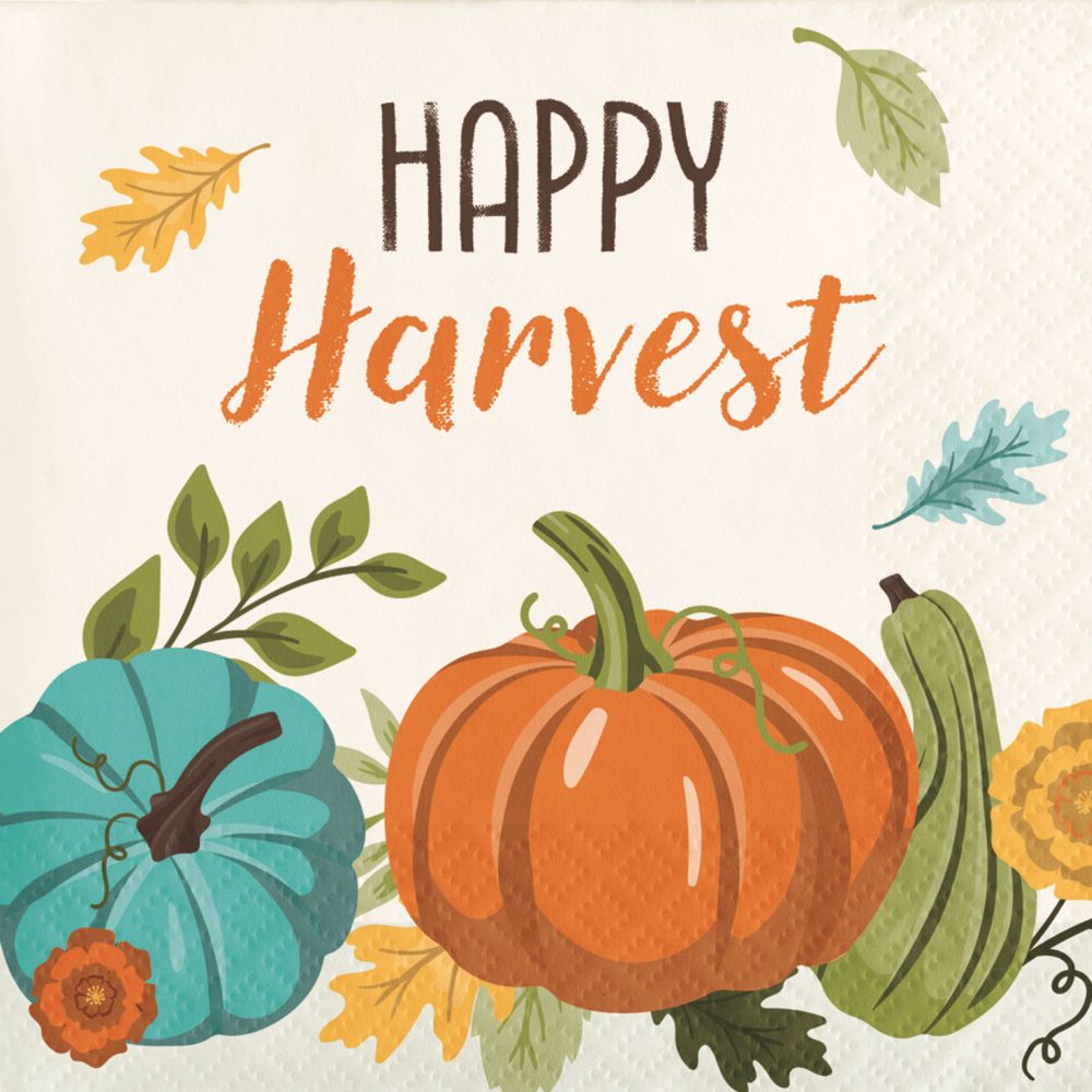 Hello Fall Beverage Napkins: Party at Lewis Elegant Party Supplies ...