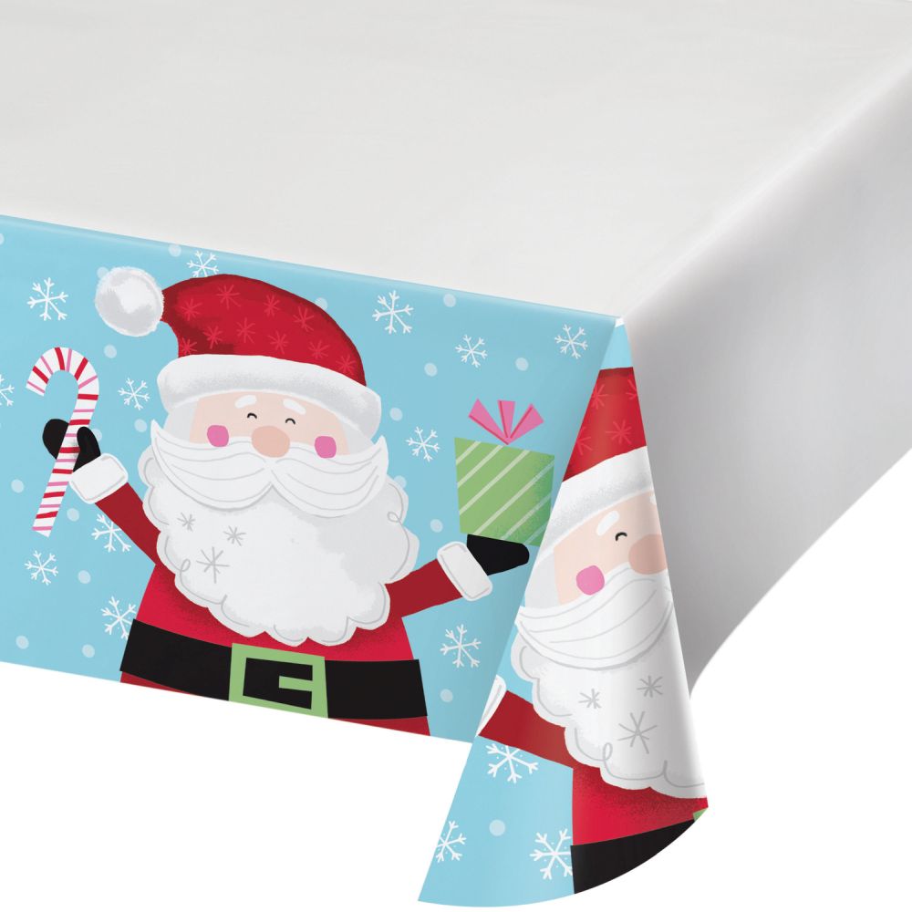 Jolly Christmas Characters Paper Tablecloth: Party at Lewis Elegant ...
