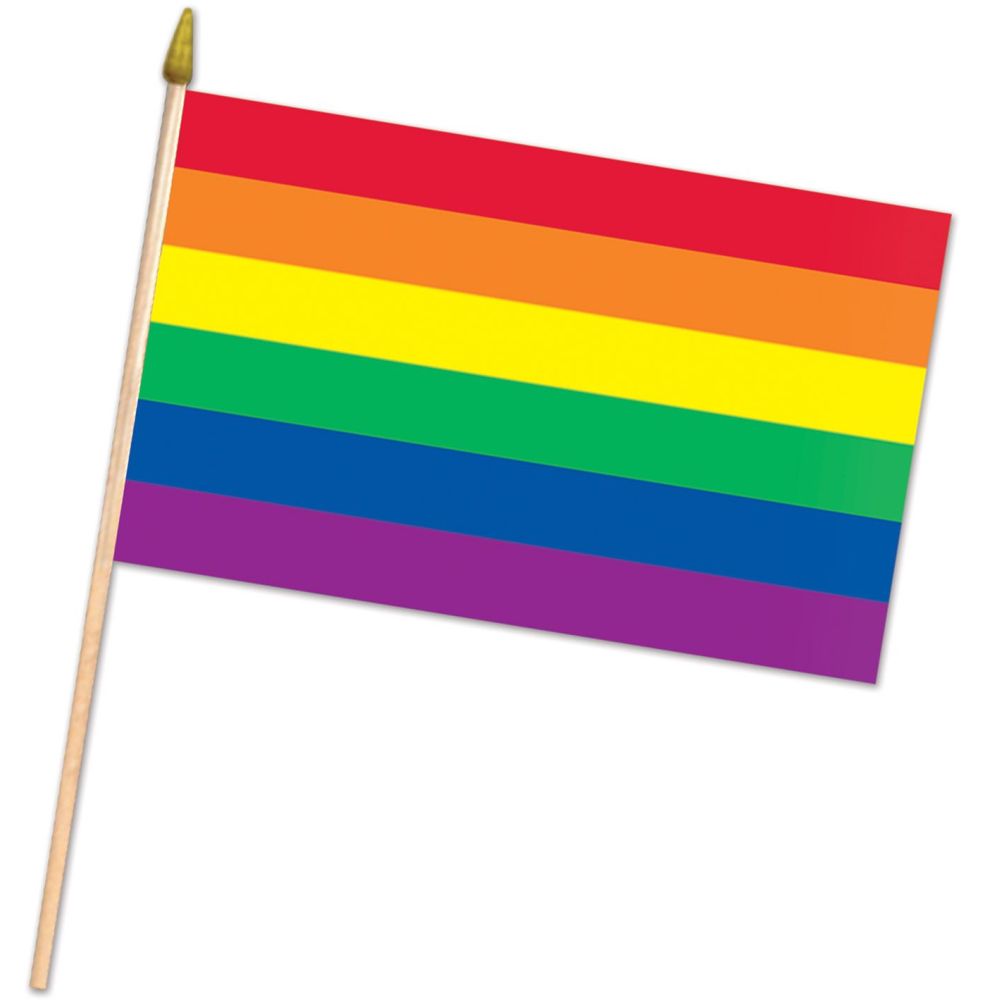 Rainbow Pride Fabric Flag: Party at Lewis Elegant Party Supplies ...