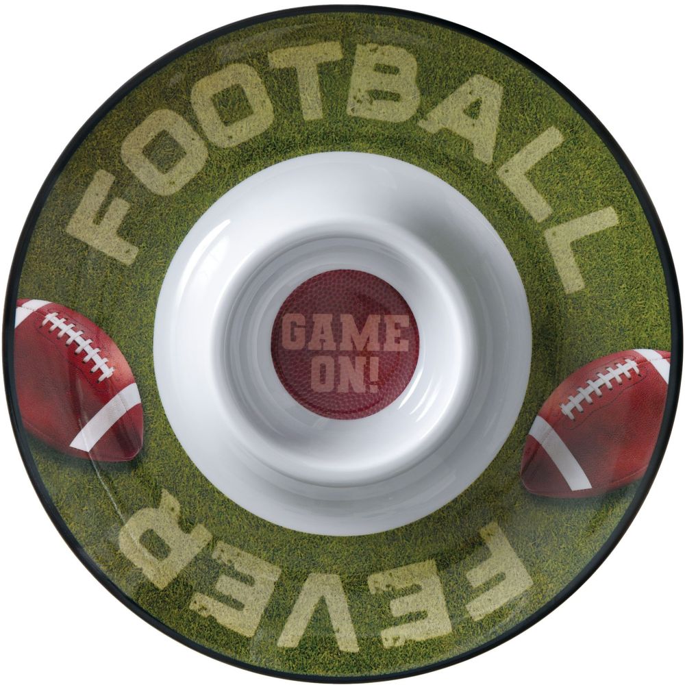 Football Fever Melamine Chip and Dip Bowl: Party at Lewis Elegant Party ...