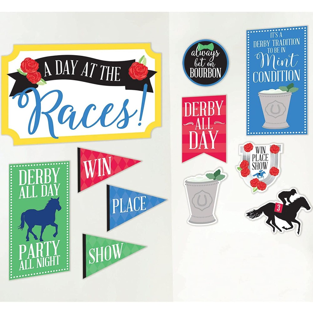 Derby Day Cutout Assortment: Party at Lewis Elegant Party Supplies ...