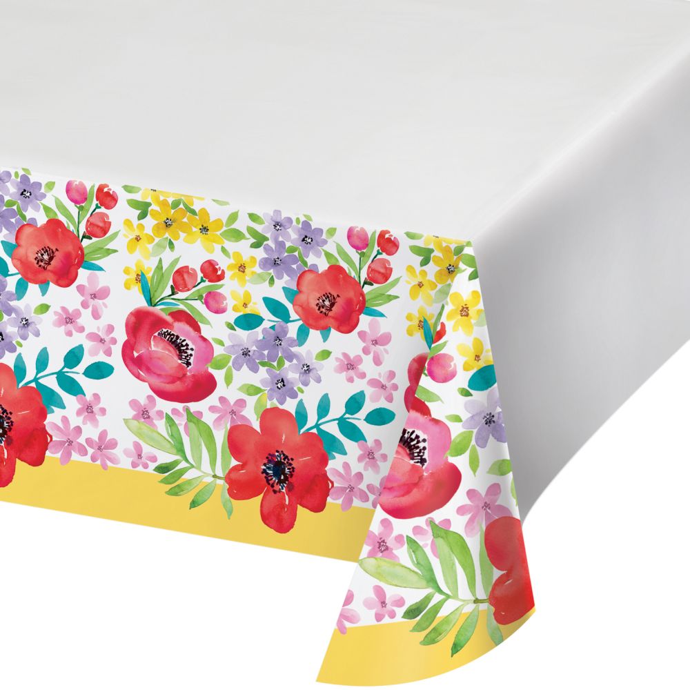 Spring Poppies Paper Tablecloth: Party at Lewis Elegant Party Supplies ...