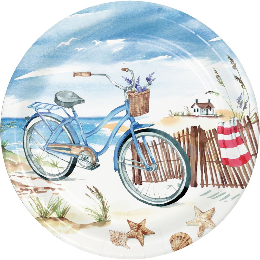 Seaside Summer 9-inch Plates: Party at Lewis Elegant Party Supplies ...