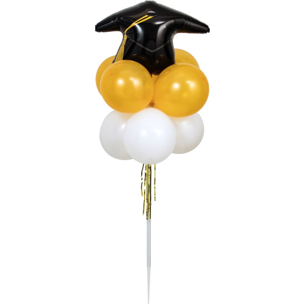 Graduation Cap and Balloons Yard Decoration: Party at Lewis Elegant ...