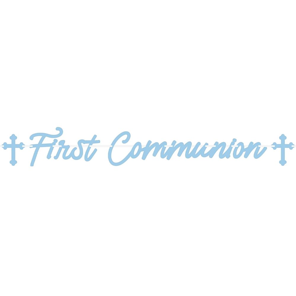 First Communion Blue 10-Foot Banner: Party at Lewis Elegant Party ...
