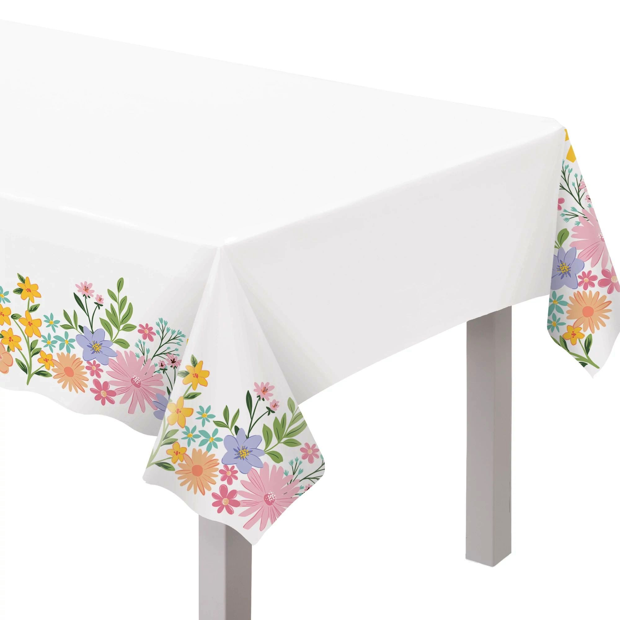 Springtime Blooms Plastic Tablecloth: Party at Lewis Elegant Party ...