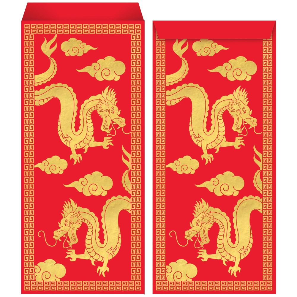 Asian Dragon Money Envelopes: Party at Lewis Elegant Party Supplies ...