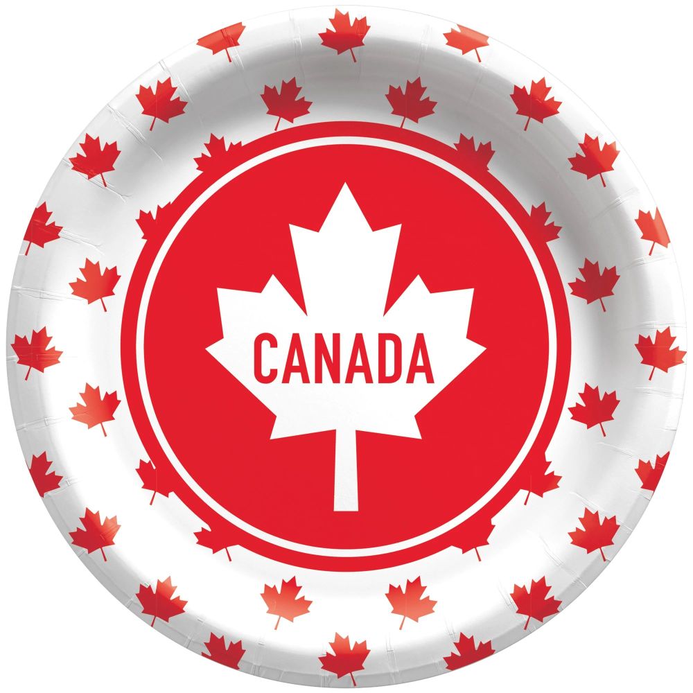 Canadian Classic 7-inch Plates: Party at Lewis Elegant Party Supplies ...
