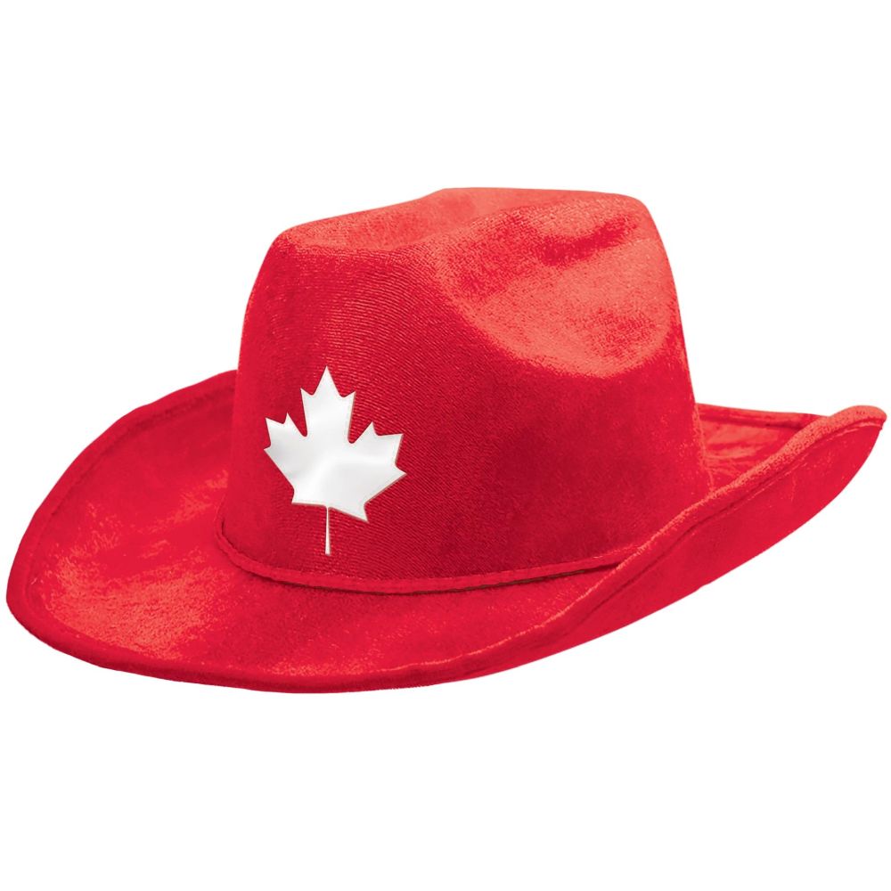Maple Leaf Canada Day Cowboy Hat: Party at Lewis Elegant Party Supplies ...