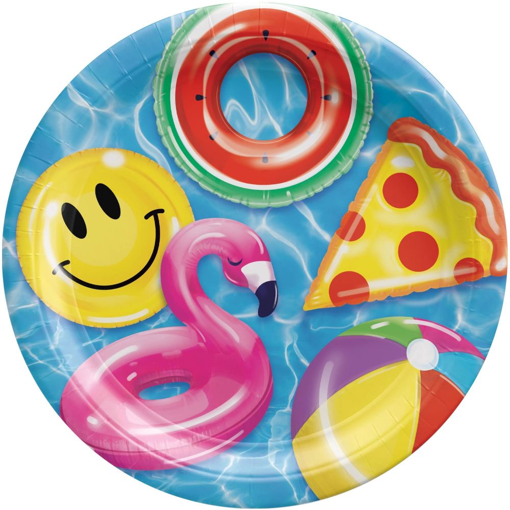 Cool Pool 10-inch Plates: Party at Lewis Elegant Party Supplies ...