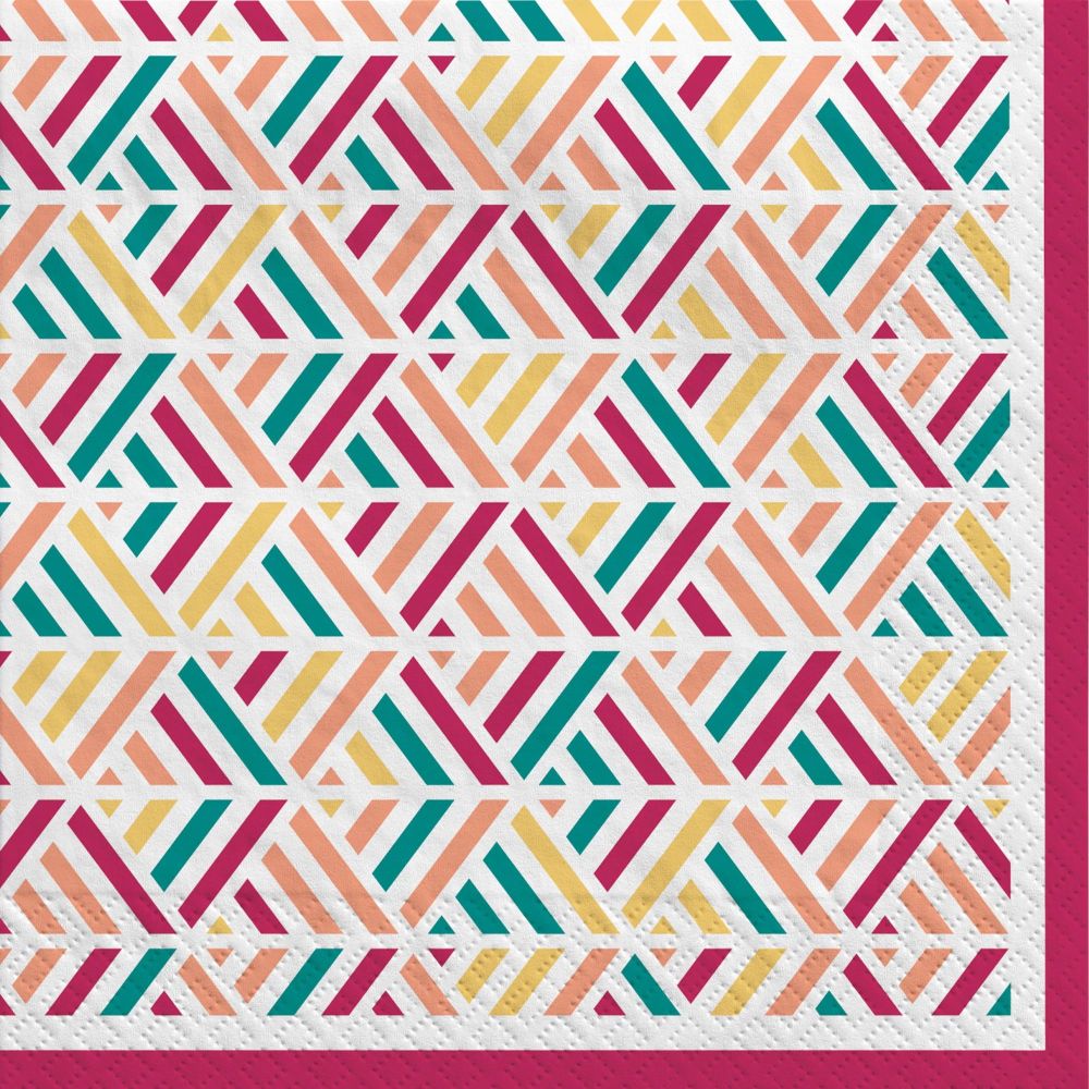 Boho Picnic Beverage Napkins: Party at Lewis Elegant Party Supplies ...