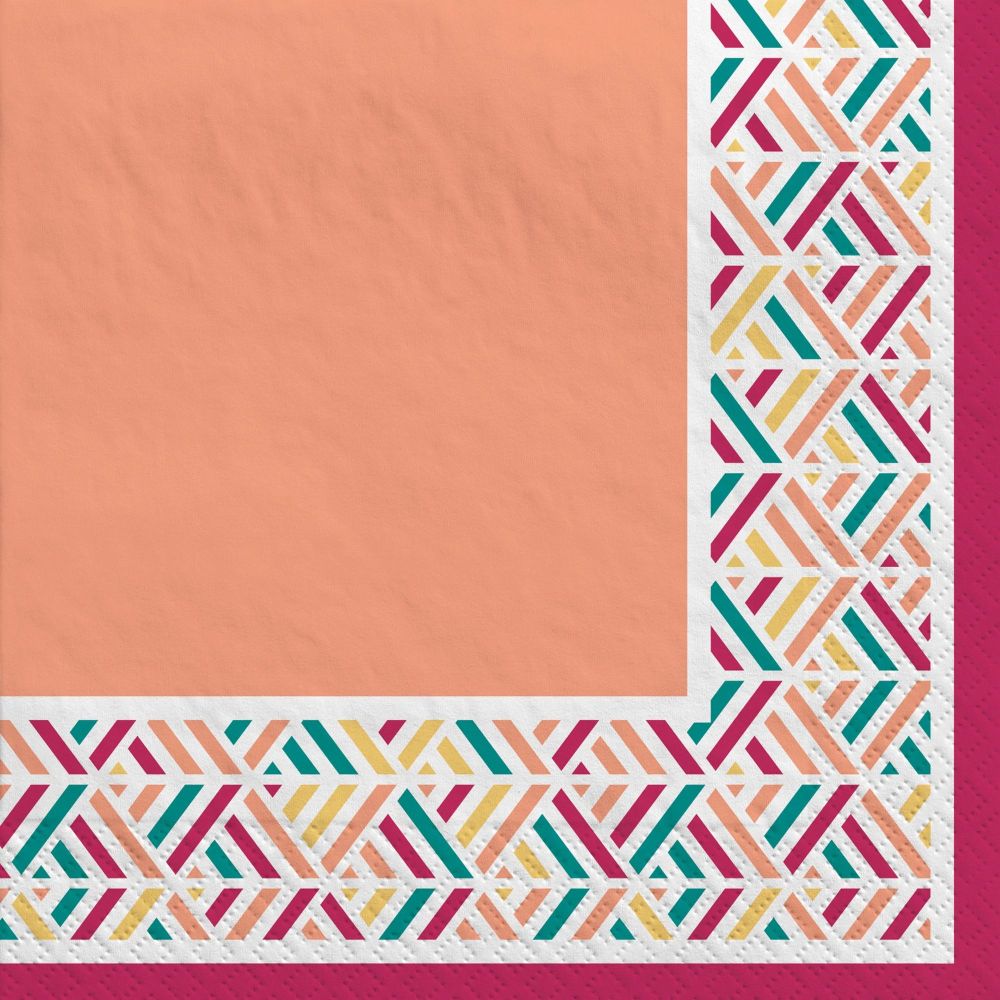 Boho Picnic Lunch Napkins: Party at Lewis Elegant Party Supplies ...