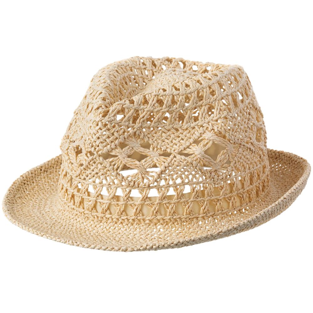 Summer Open Weave Straw Fedora: Party at Lewis Elegant Party Supplies ...